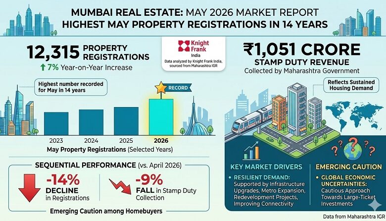 Mumbai records highest May property registrations in 14 years; experts ...
